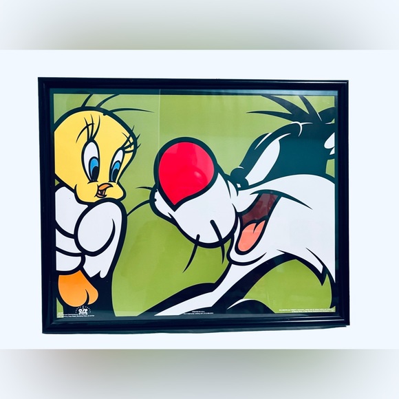 Warner Bros. | Wall Decor | Vintage 993 Looney Tunes Sylvester Tweety Bird Original 16x2in ...